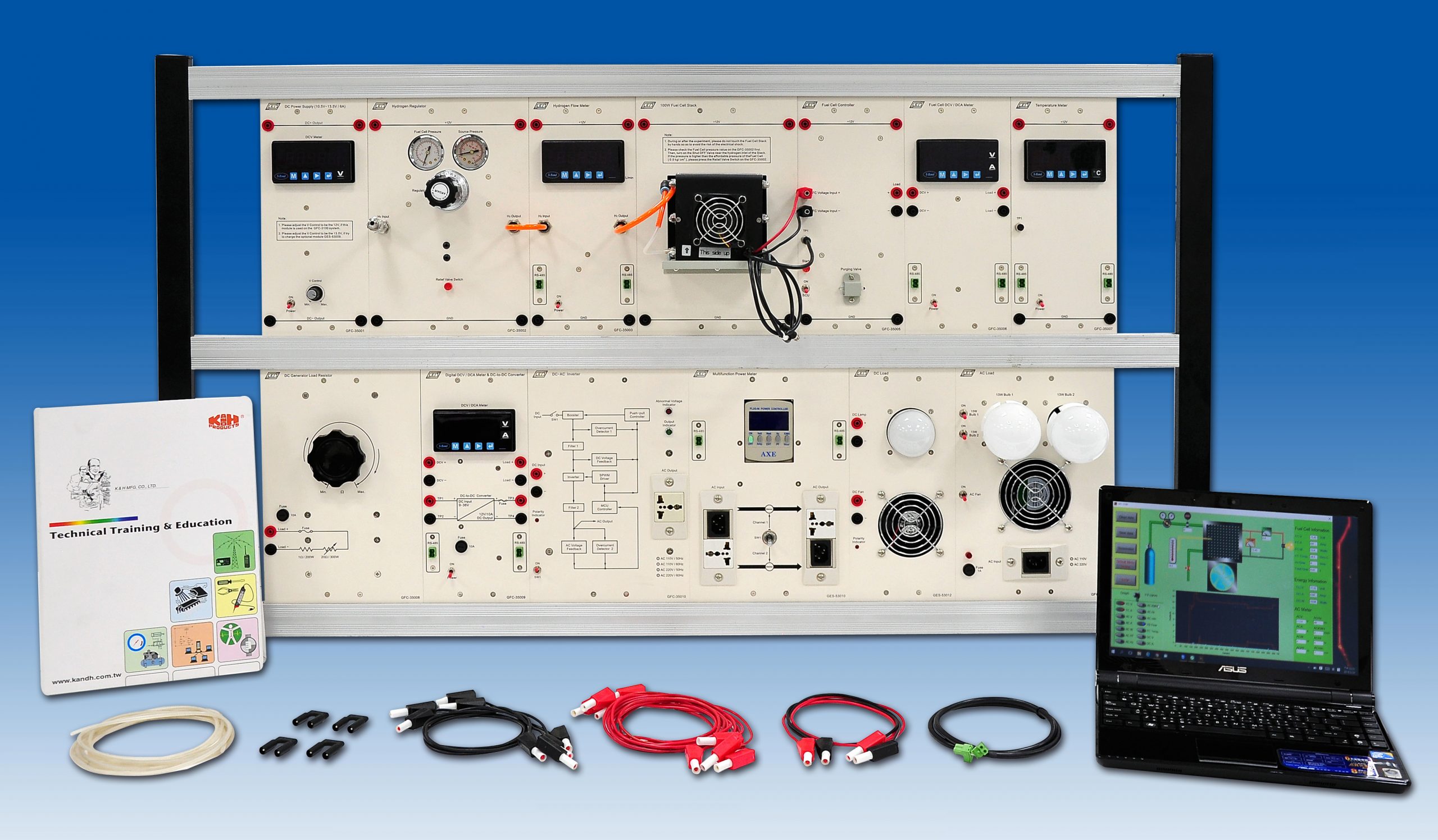 K&H GFC-3100 PEM Fuel Cell Hybrid Training System – Techno-Test