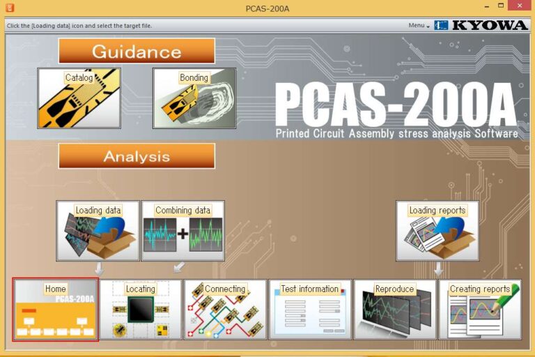 KYOWA PCAS-200A PCA Stress Analysis Software – Techno-Test